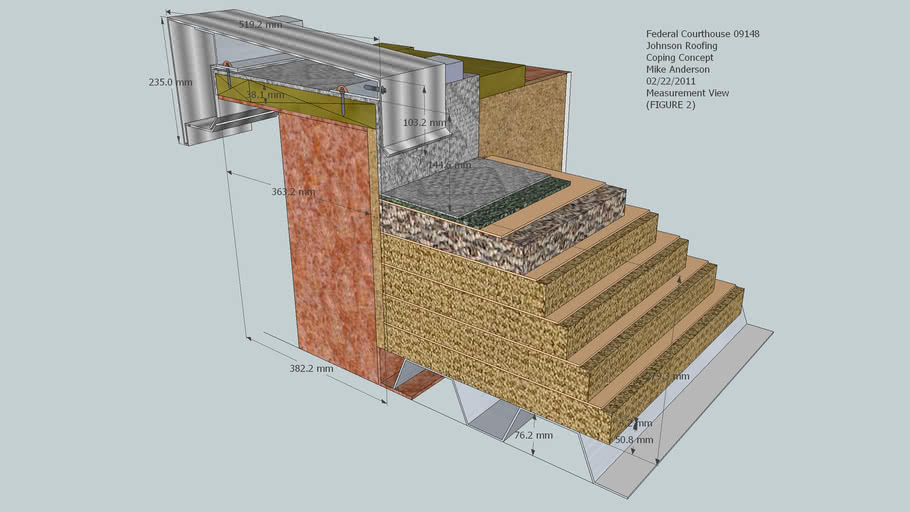 Parapet coping cap | 3D Warehouse