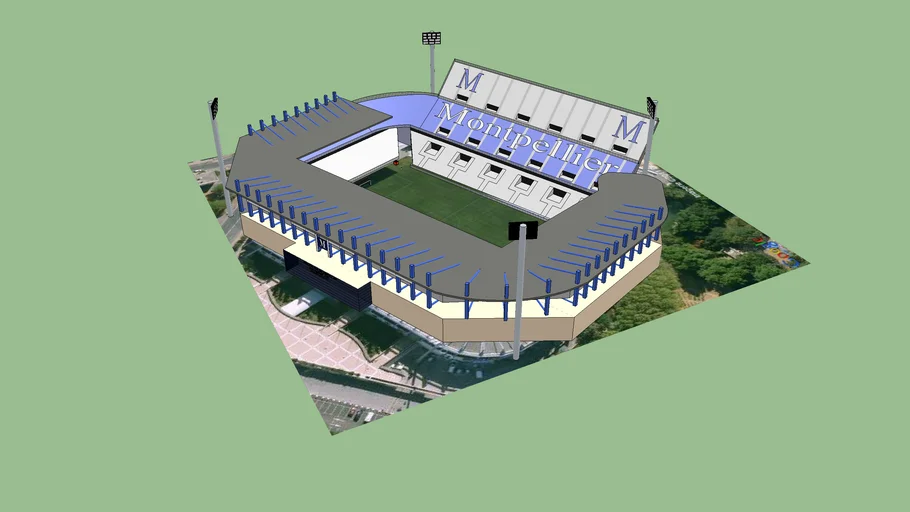 stade de la mosson ligue 1 mhsc | 3D Warehouse
