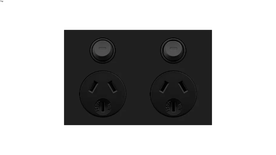 Power Outlet Double | 3D Warehouse
