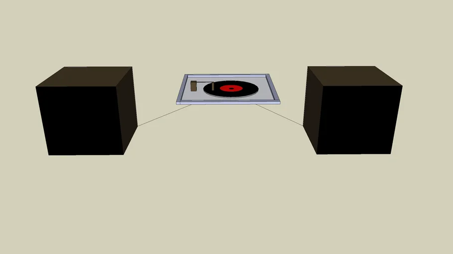 Record + Speakers | 3D Warehouse