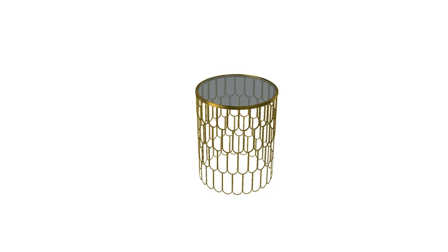 SIDE TABLE METAL GOLD | 3D Warehouse