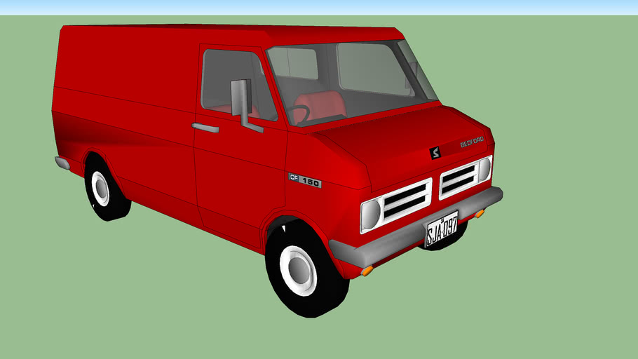 1978 Bedford CF Panel Van | 3D Warehouse