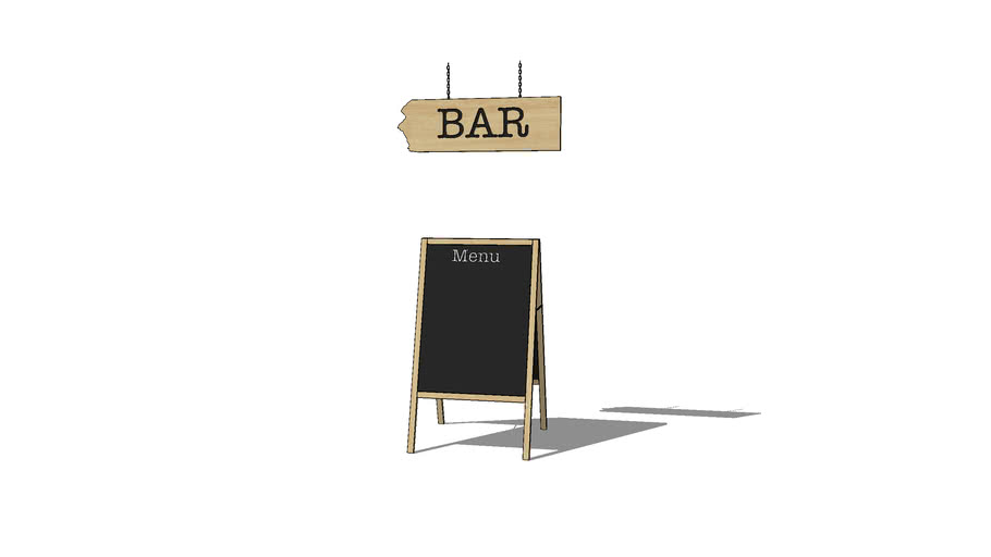 Pub and Restaurant Signage | 3D Warehouse