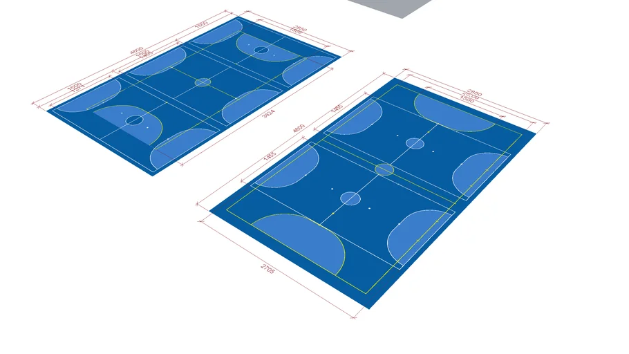 Futsal line marking | 3D Warehouse