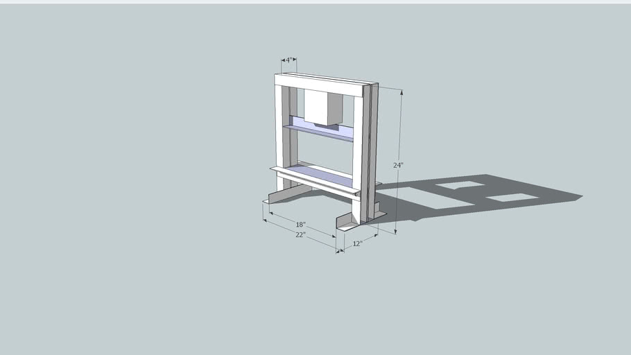 Hydraulic Press Frame | 3D Warehouse