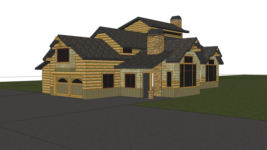 Rustic Log Home | 3D Warehouse