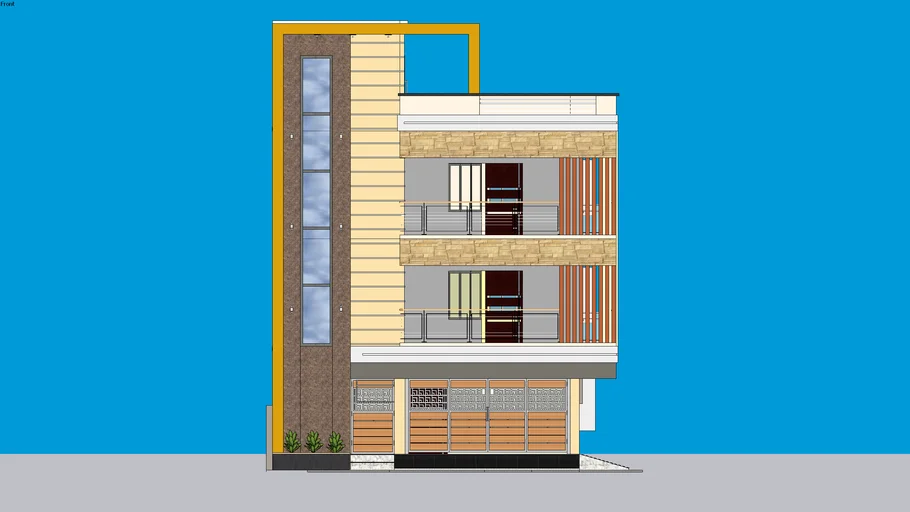 Indian house corner plot | 3D Warehouse