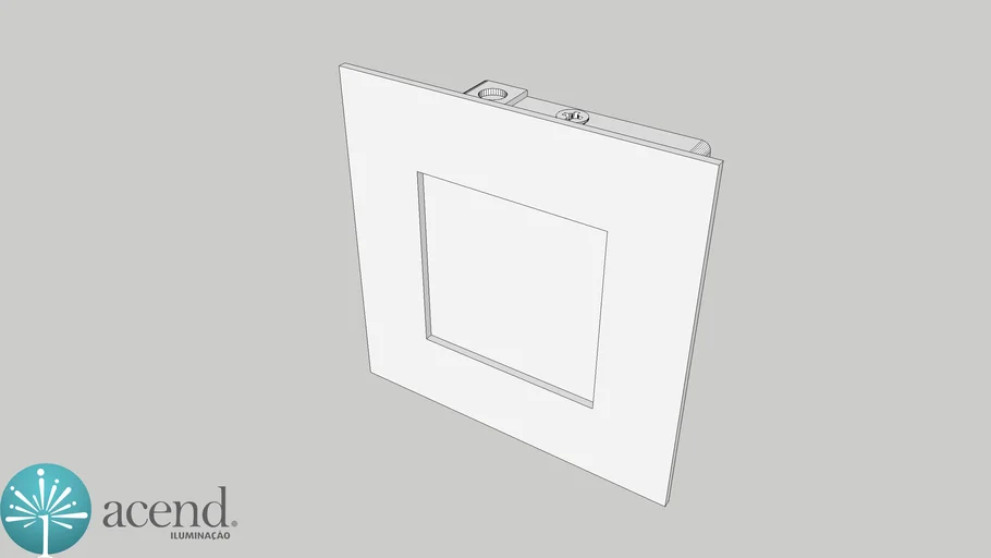 PLAFON DE EMBUTIR FLORENCE LED - 03749 | 3D Warehouse