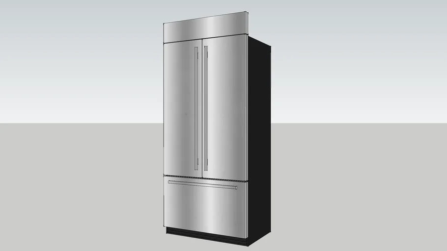 36 in French Door Refrigerator | 3D Warehouse