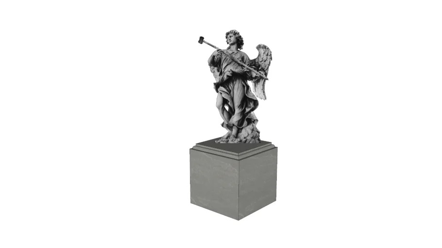 Statue - Stone sculpture on Plinth | 3D Warehouse