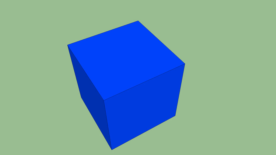 Blue Cube | 3D Warehouse