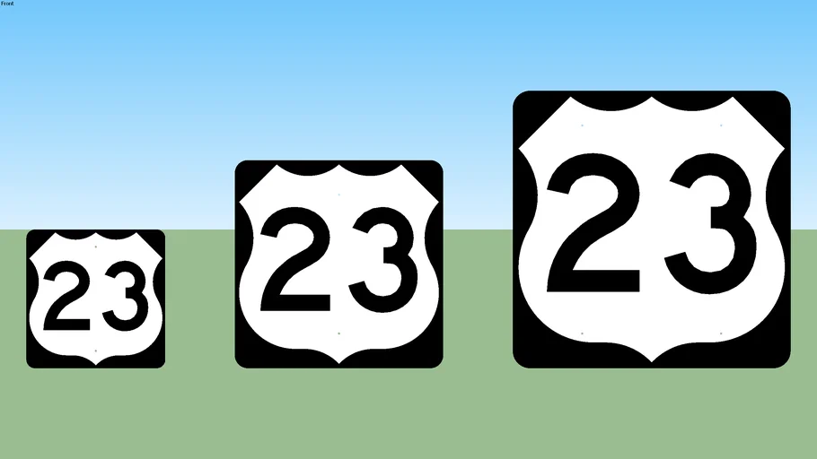 U.S. 23 Sign | 3D Warehouse