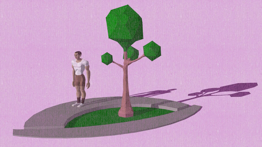 Man and a tree | 3D Warehouse