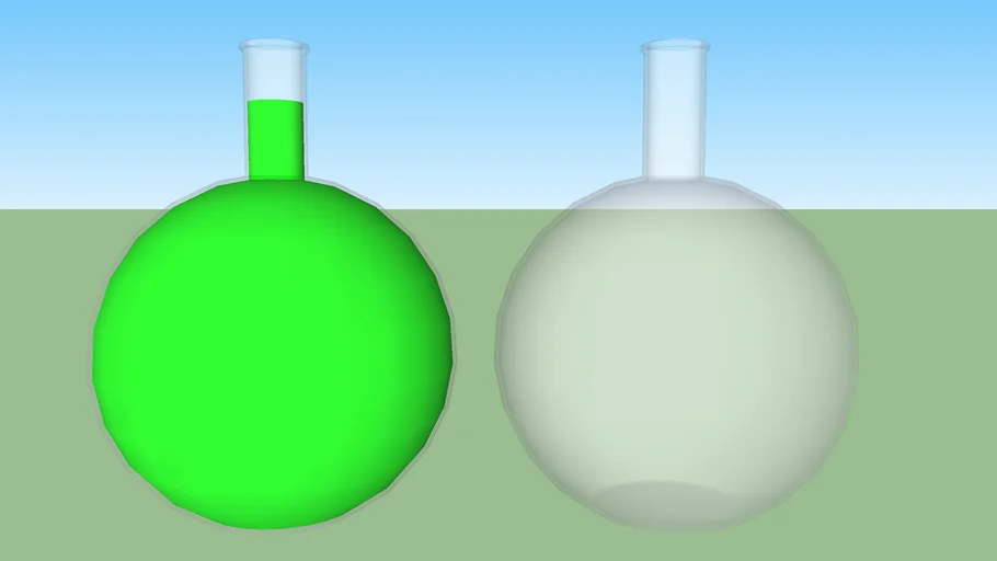 Flat bottom volumetric flask | 3D Warehouse