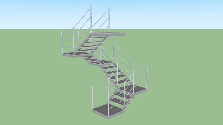 Escada metálica. | 3D Warehouse