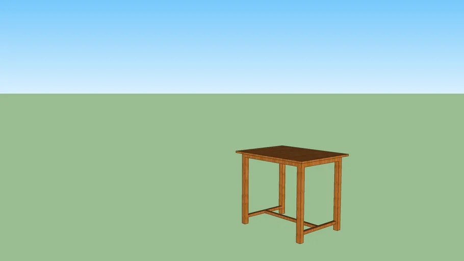 Wooden table | 3D Warehouse