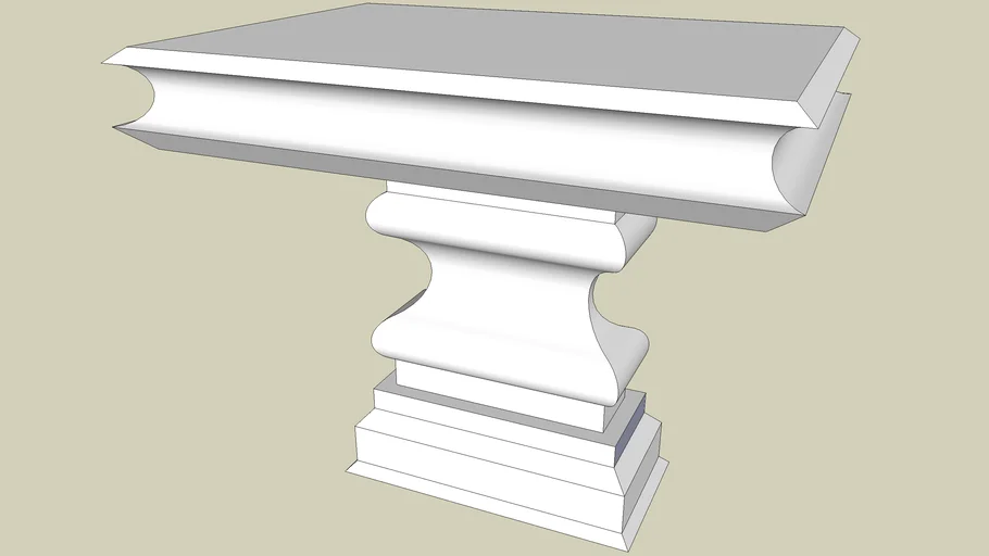Wood corner table | 3D Warehouse
