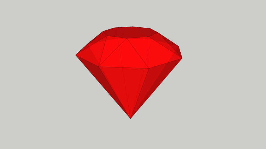 Ruby Red Gemstone | 3D Warehouse
