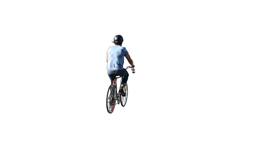 cyclist-man-back-victoria | 3D Warehouse