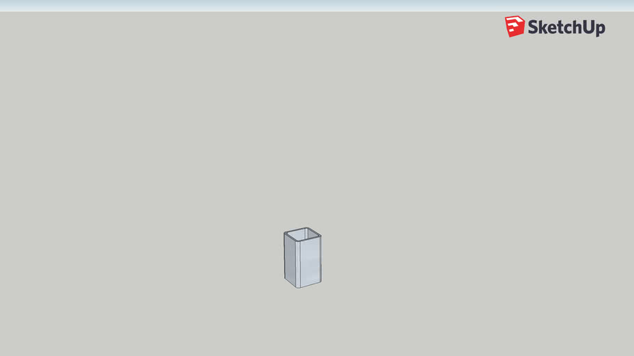 40mm * 3mm steel square box section | 3D Warehouse