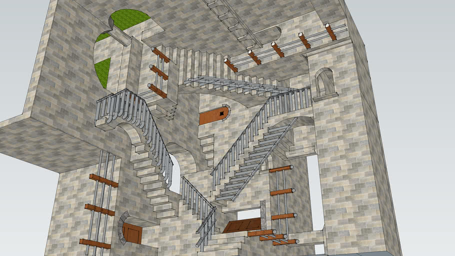 Escalera de Escher | 3D Warehouse