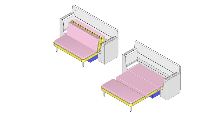foldable bed exp | 3D Warehouse