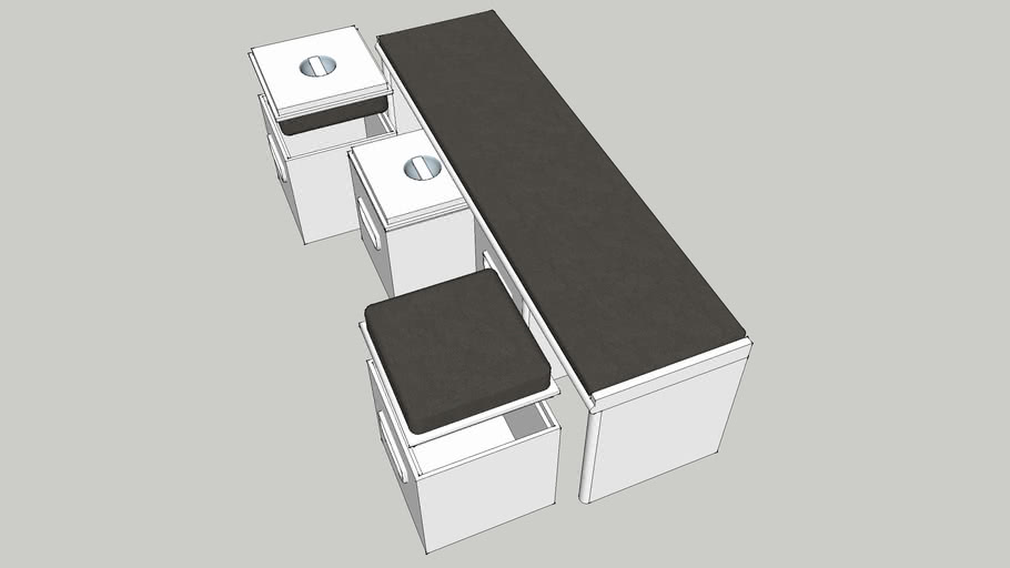 Storage Bench | 3D Warehouse