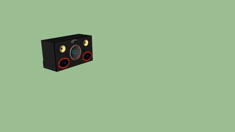 loaded speaker box | 3D Warehouse