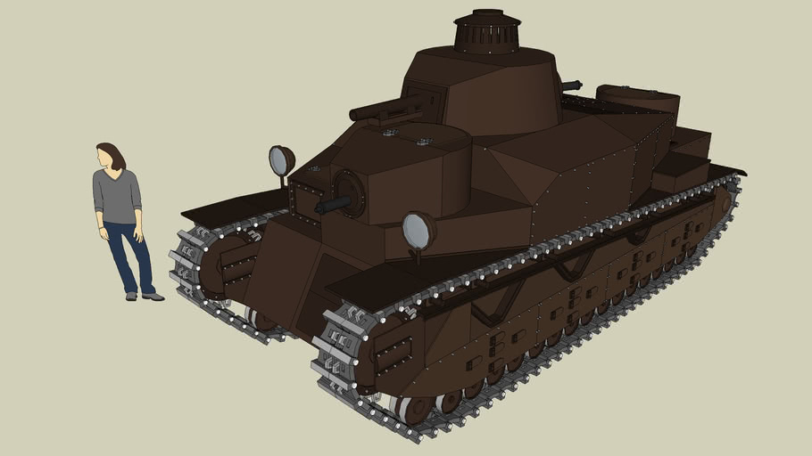 IJA Type 91 heavy tank | 3D Warehouse