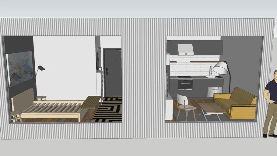 Small Studio Apartment | 3D Warehouse