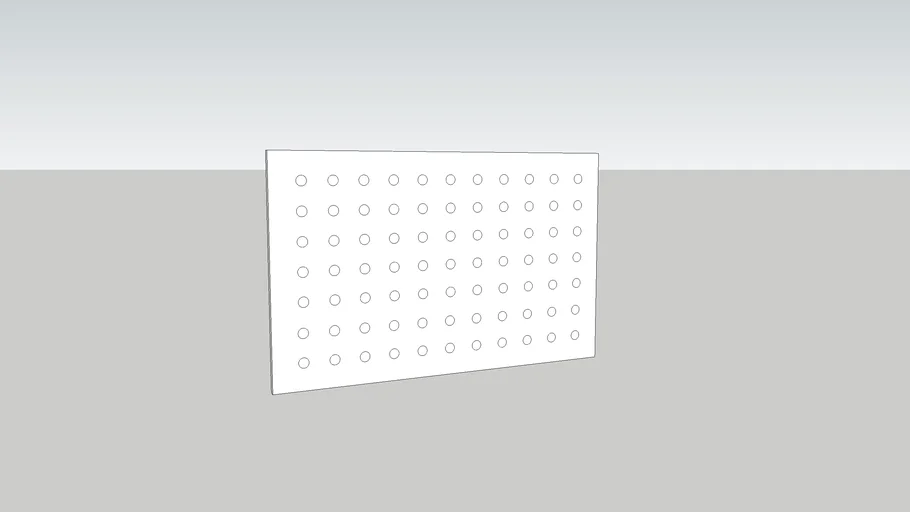 900 x 558mm Peggie Panel | 3D Warehouse