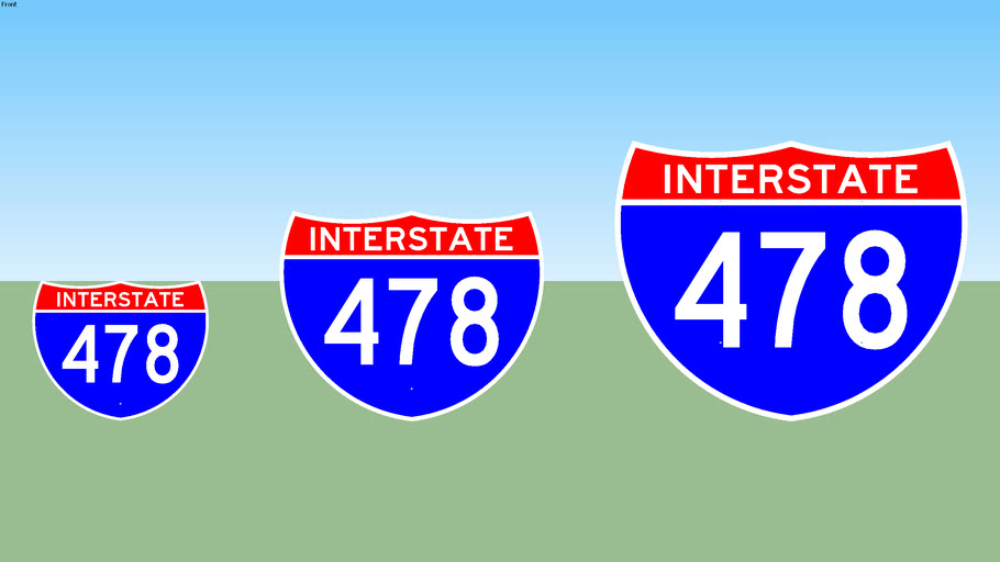 Interstate 478 Sign | 3D Warehouse