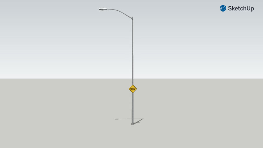 Small Caltrans streetlight | 3D Warehouse