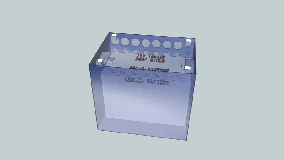 solar battery box | 3D Warehouse