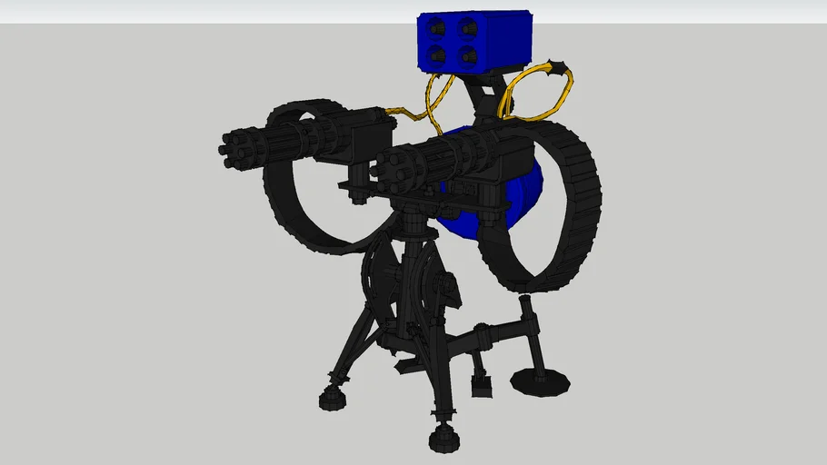 TF2 Turret Blue level 3 | 3D Warehouse