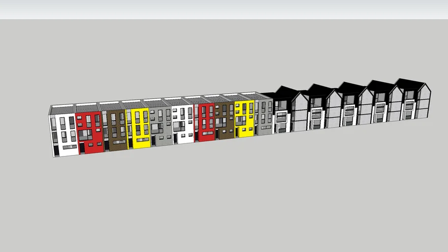 Row Houses | 3D Warehouse