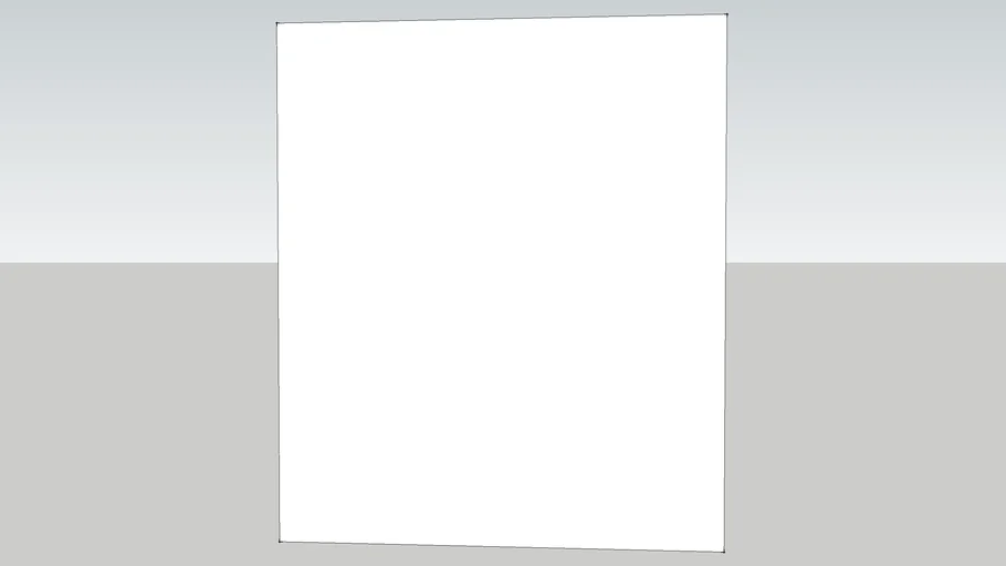 600x700 CARCASSE BACK PANEL 564X18X664 | 3D Warehouse