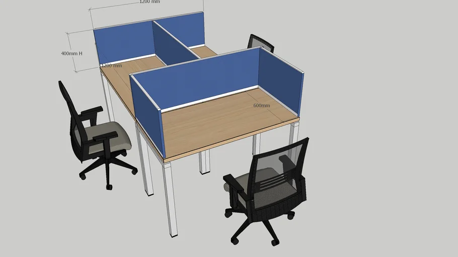table top partition | 3D Warehouse