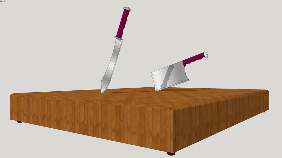 knife chopping block | 3D Warehouse