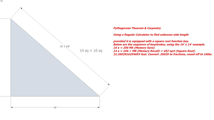 Pythagorean Theorem & Carpentry | 3D Warehouse