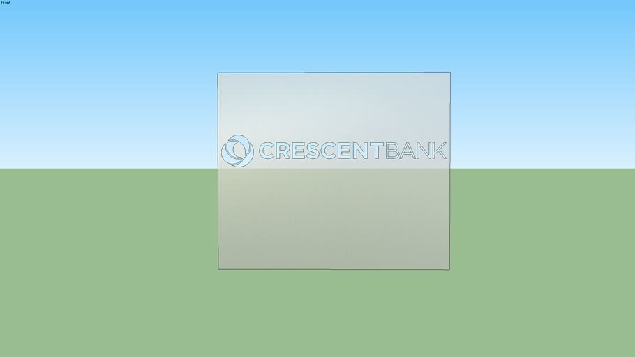 crescent bank etched logo | 3D Warehouse