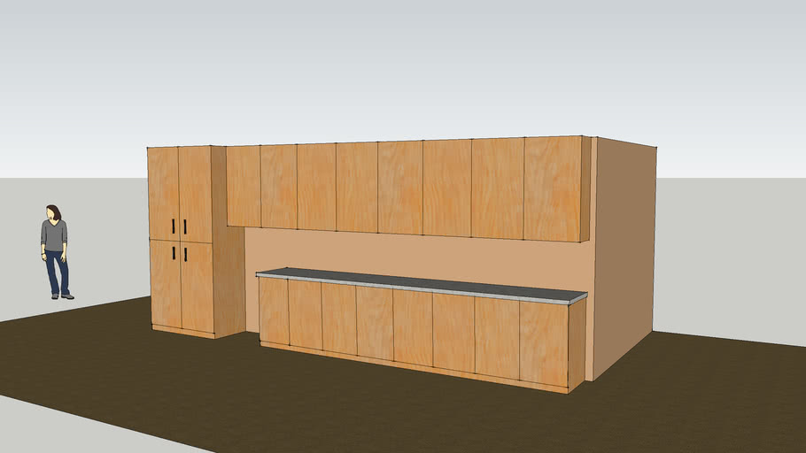 Storage and counter | 3D Warehouse