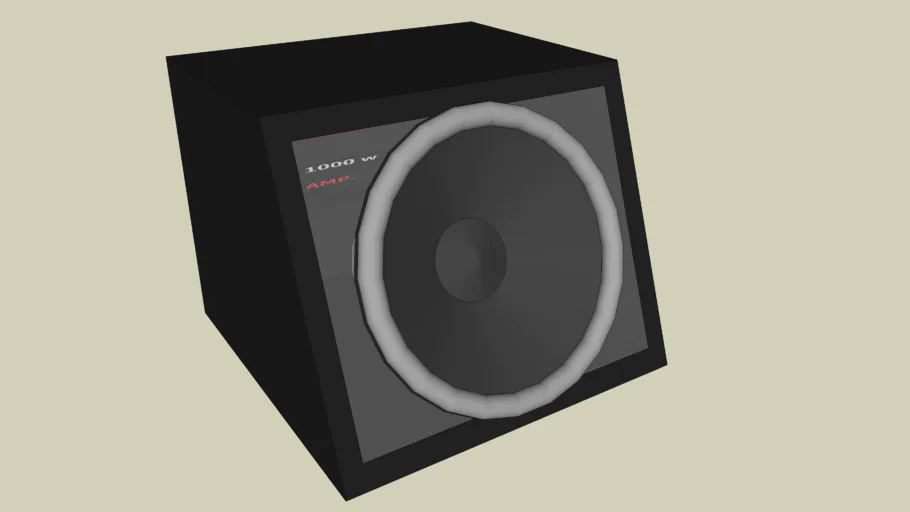 a custom speaker box | 3D Warehouse