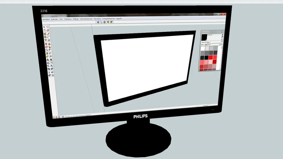 Monitor Philips 223E Full HD | 3D Warehouse
