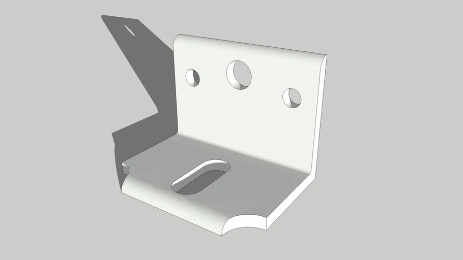 PATTE EQUERRE A VISSER EN INOX 304L POUR VIS M14 | 3D Warehouse