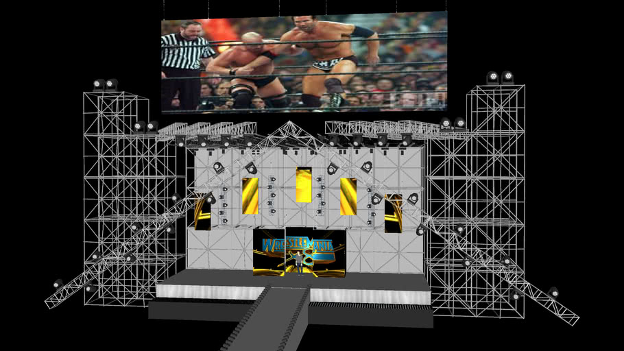 WWF WrestleMania x8 (18) Stage Model | 3D Warehouse