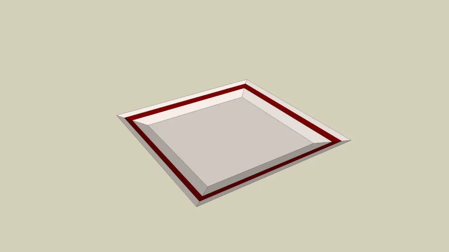 Square Plate | 3D Warehouse