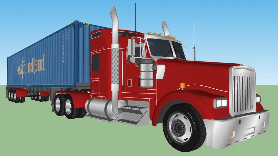 Semi Trailer Truck | 3D Warehouse
