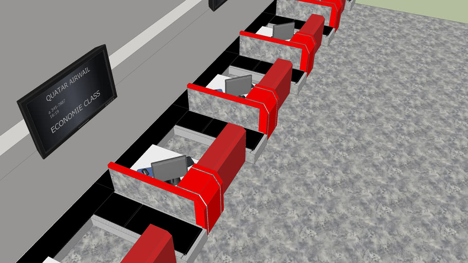 airport check in | 3D Warehouse