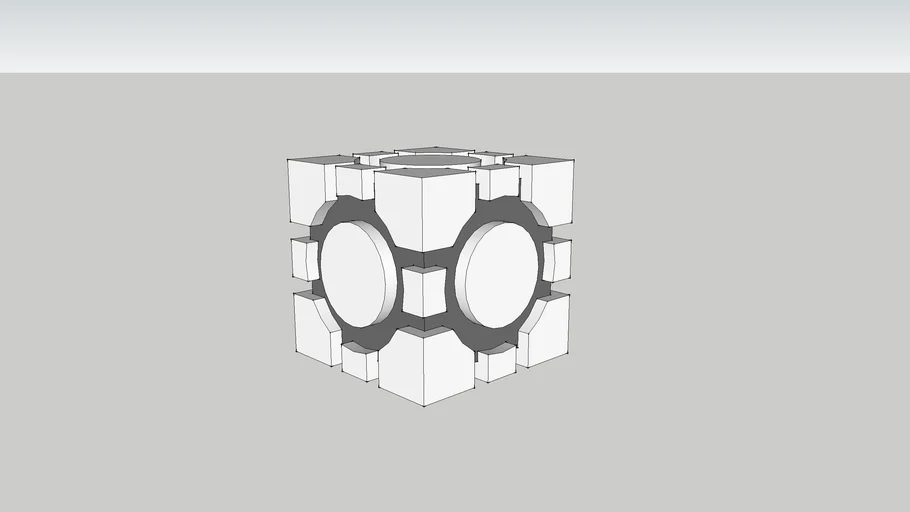 Aperture Science Weighted Storage Cube | 3D Warehouse